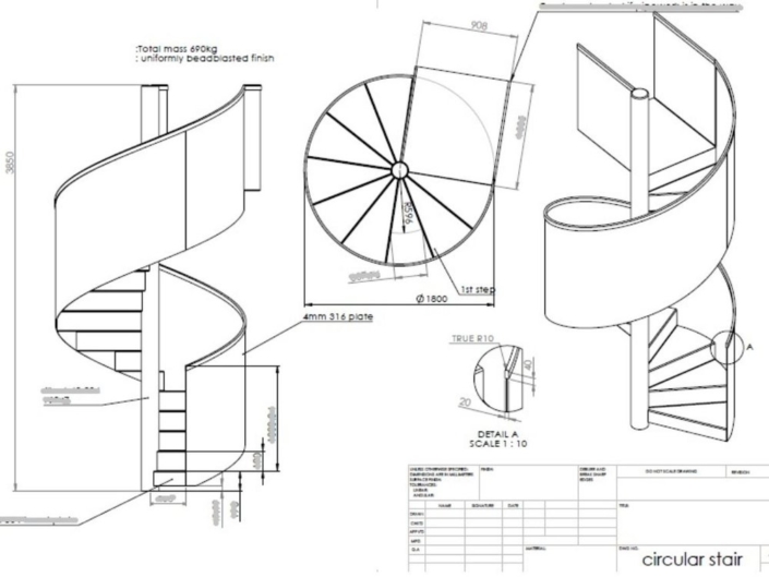 Cad-design-drawings-staircase - South Coast Steel - Sussex ...