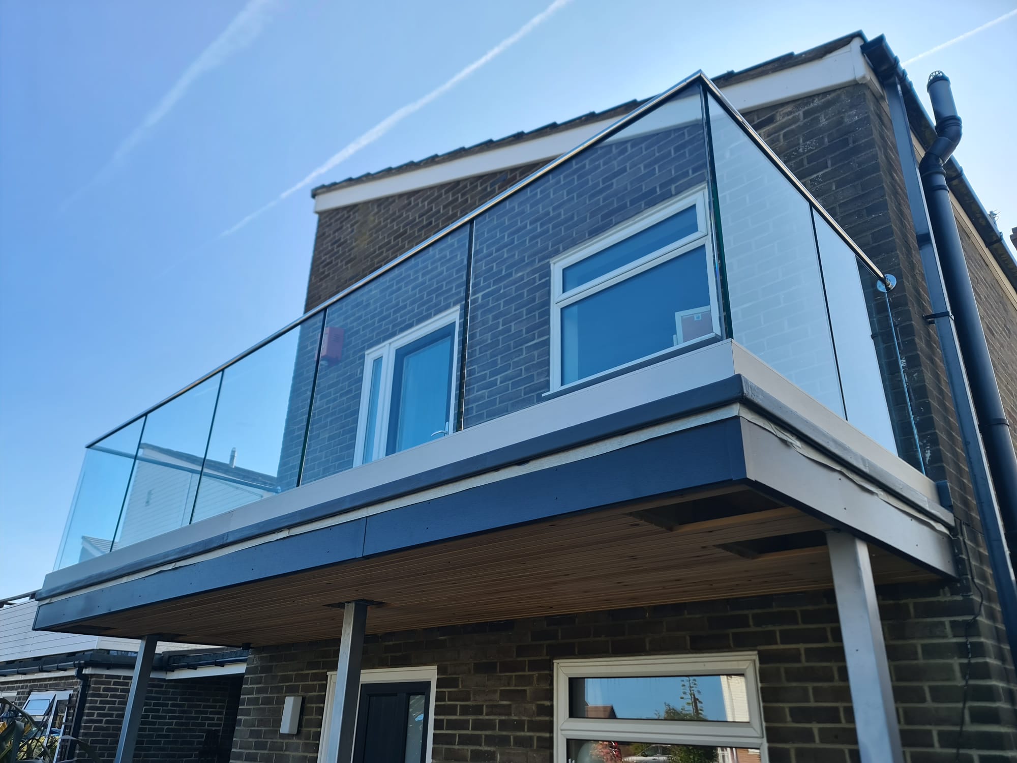 Walkout balcony balustrade installed in Shoreham - South Coast Steel ...